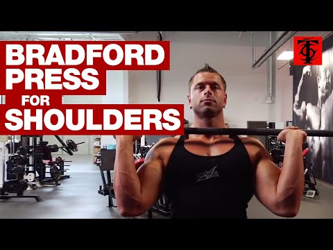 Standing Barbell Bradford Press/Rocky Press | myworkouts.io