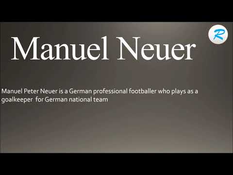 How to pronounce Manuel Neuer