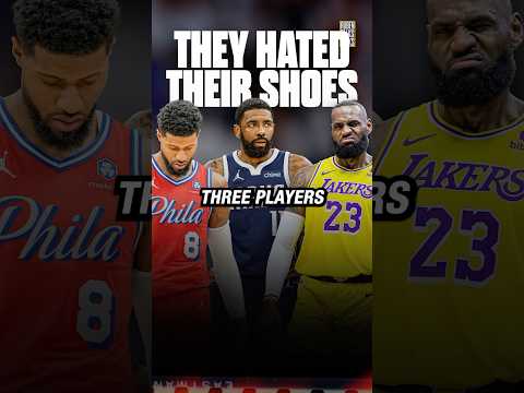 They HATED their shoes 🤯 #nba #sneakers #lebronjames #kyrieirving
