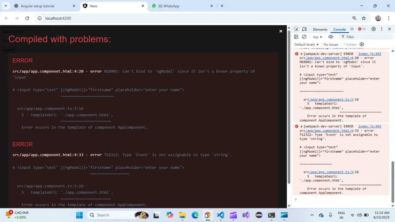 Types of Data Binding in Angular | Interpolation, Property, Event & Two-Way Binding Explained