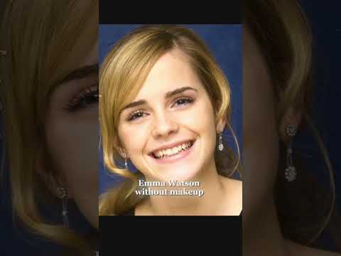 Emma watson - with make up VS without make up????#emmawatson #actress #harrypotter