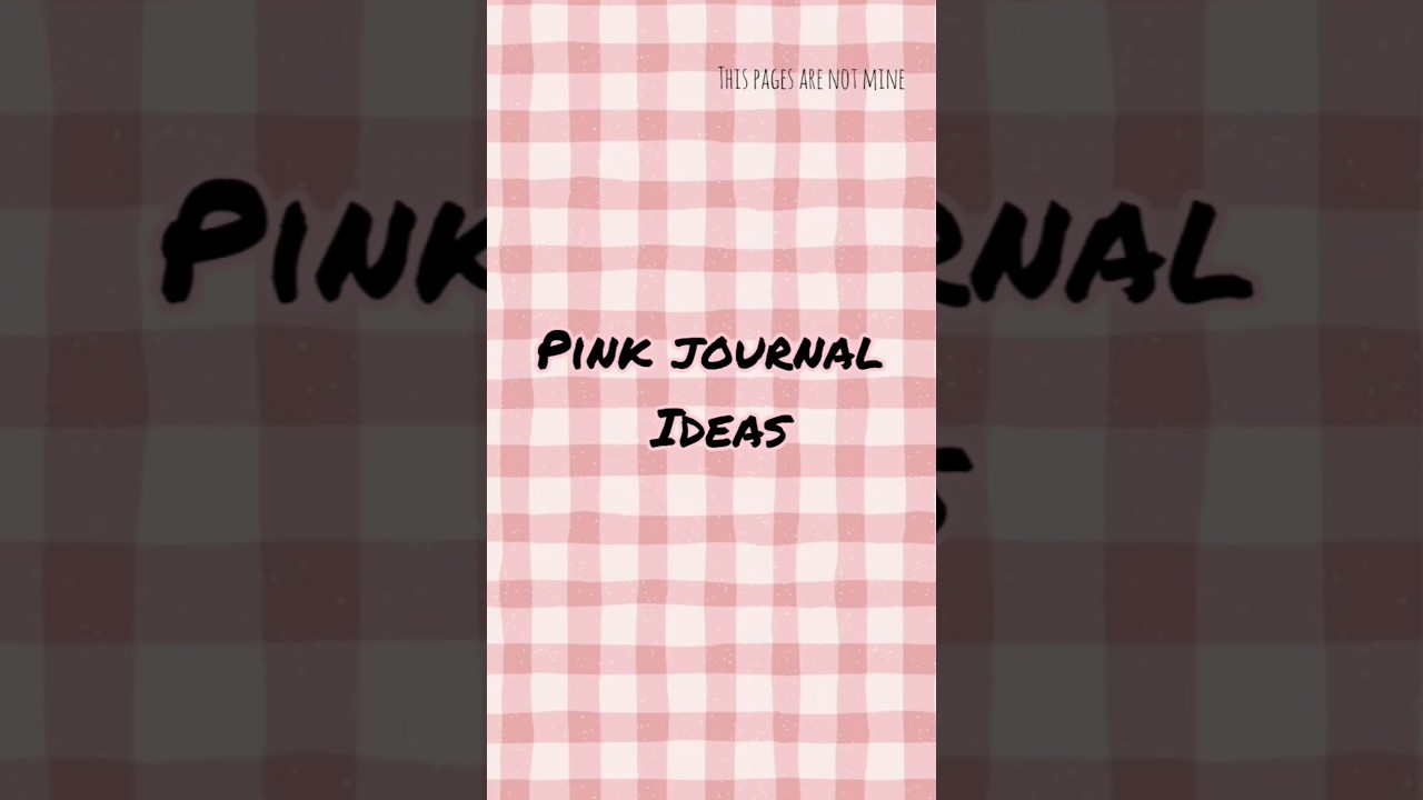 pink journal ideas | cute | easy | pink #journal #easy #kawaii