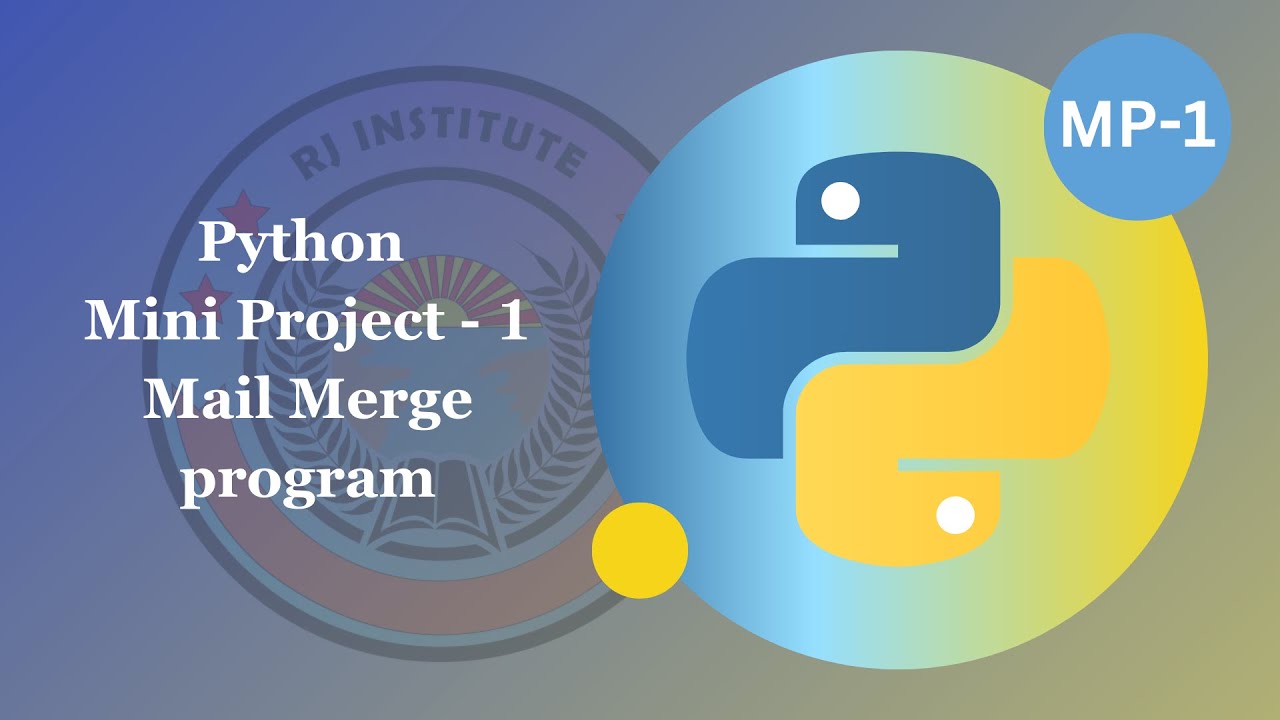 Python Mini Project - Mail Merge Program - Python Basics for Beginners #miniproject01 #python
