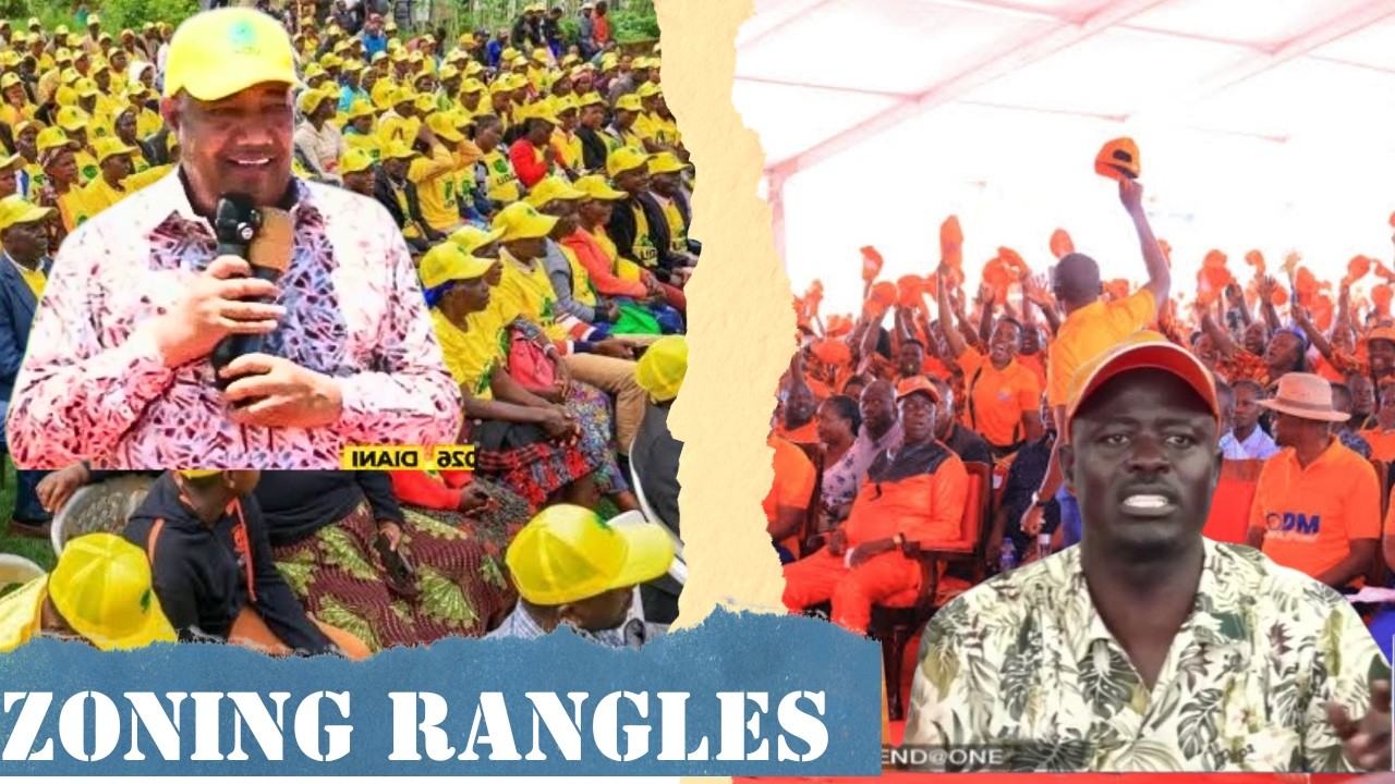 ODM AND UDA PARTIES ZONING RANGLES