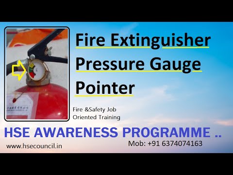 Meaning of Fire Extinguisher Pressure Gauge Pointer // Problems in the Use of Pressure Gauges?