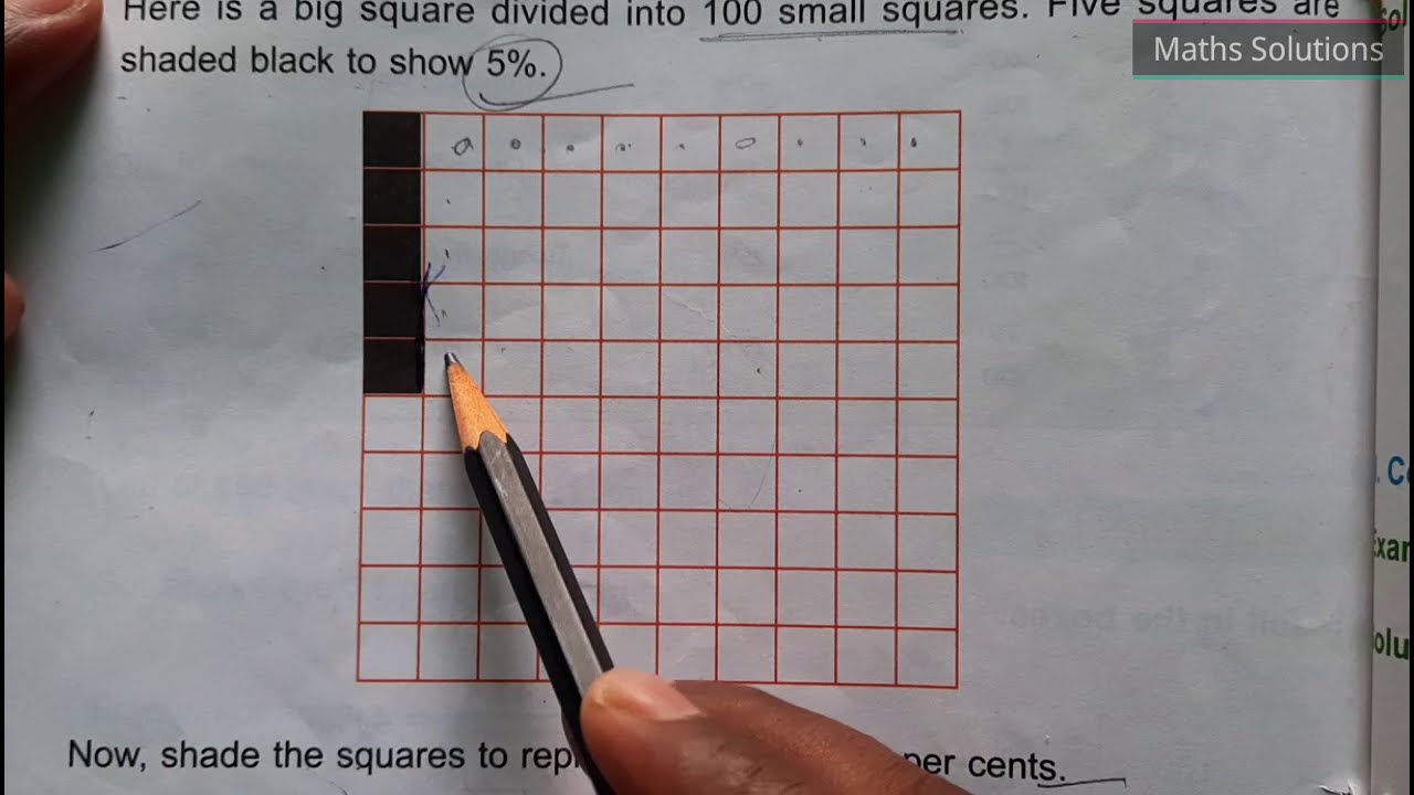 DAV class 5 maths unit 12 percentage worksheet 1 all questions solved