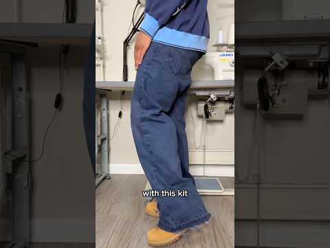 Made some baggy blue jeans using Rit’s Back to Blue Denim Dye Kit #baggyjeans #ritdye #diy #upcycle