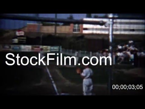 1960: Little league baseball world series with players in the final game. TROY, NEW YORK