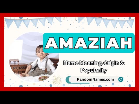 Amaziah - Baby Boy Name Meaning, Origin & Popularity - RandomNames.com