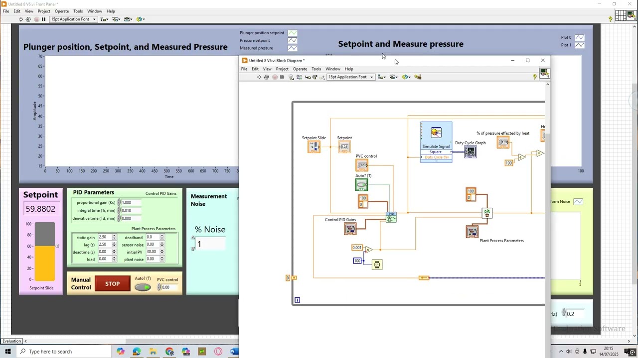 PID control in labview