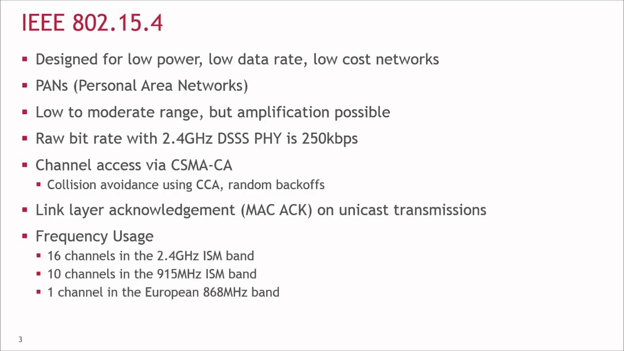 ZigBee Concepts 2: MAC and PHY Concepts for ZigBee Networks
