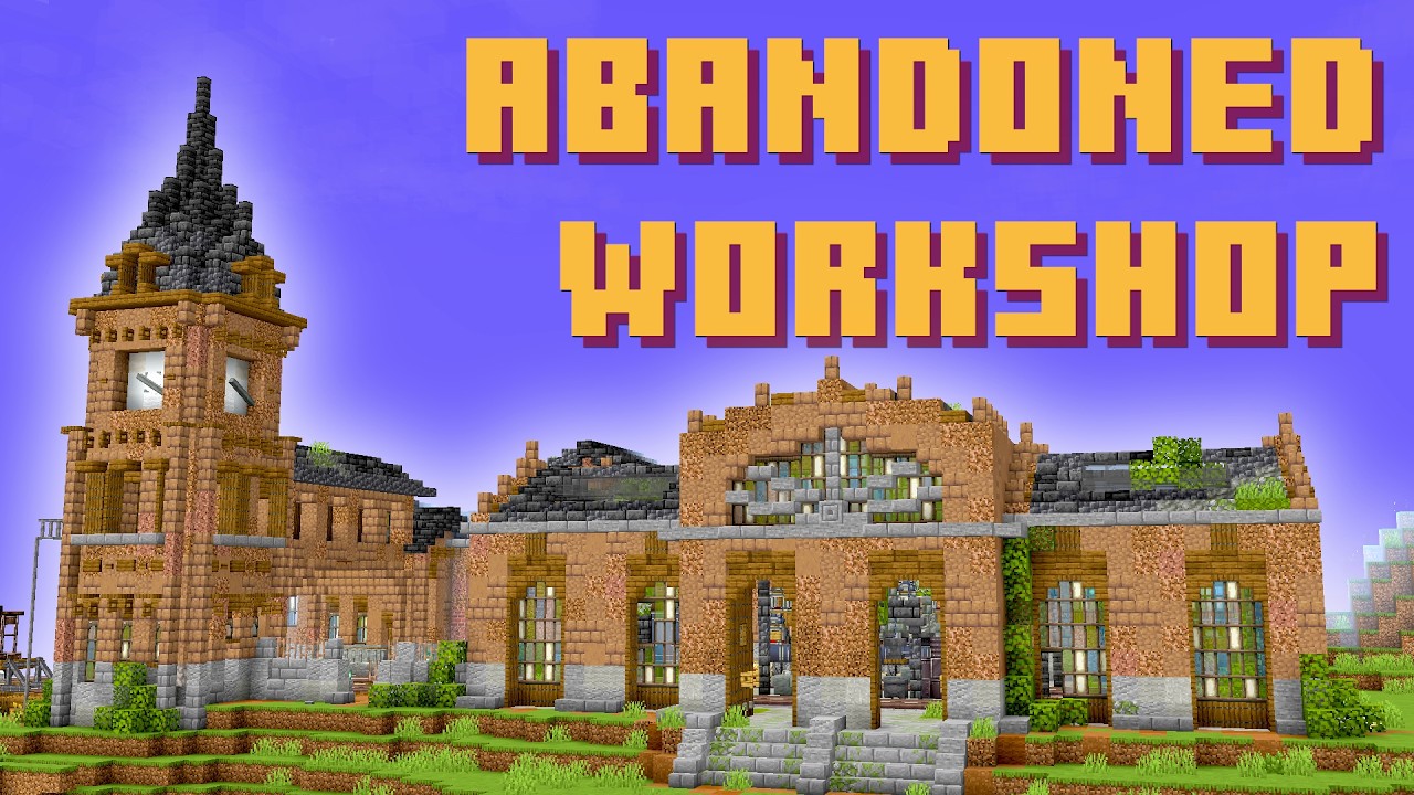 I built a Train Workshop in Minecraft create mod - Just Create SMP