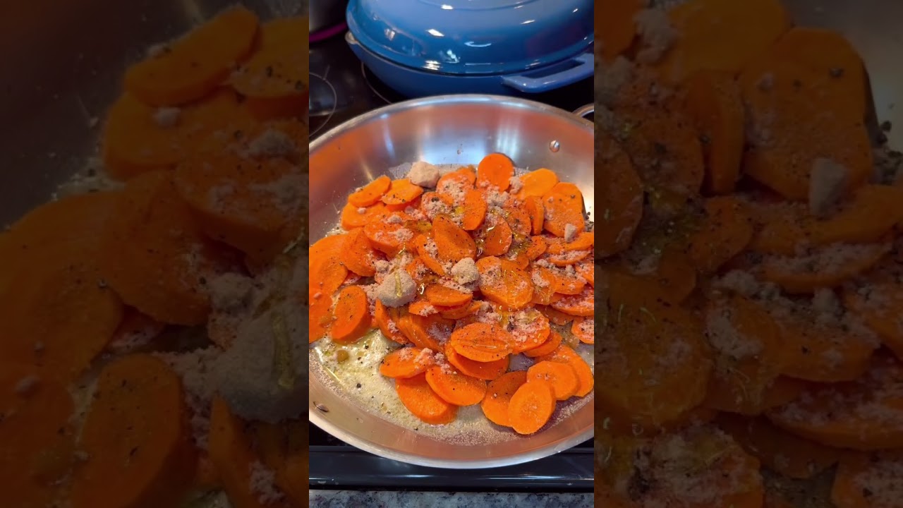Brown Sugar Honey Glazed Carrots #sidedish #honeyglazedcarrots