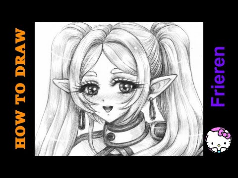 Easy manga drawing 16 | How to draw Frieren💖