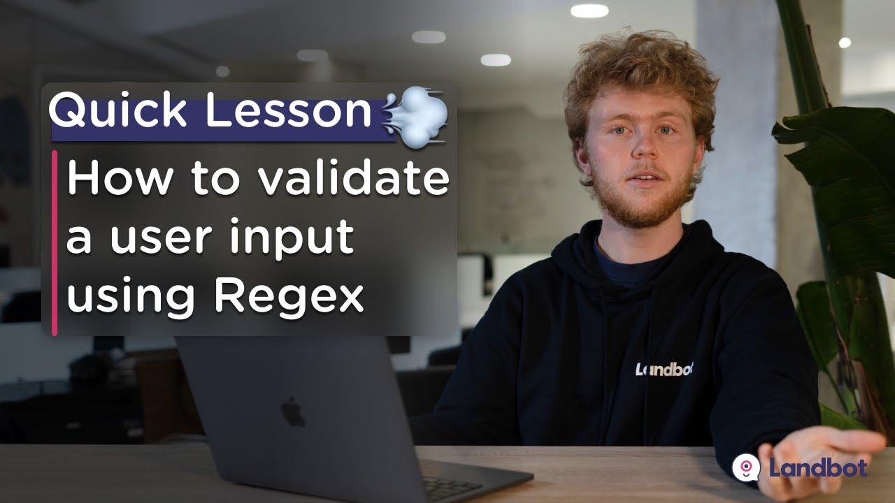 How to validate a user input using Regex | Quick Lesson💨
