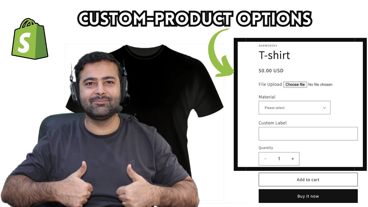 [2026 Free] Create CUSTOM PRODUCT OPTIONS on Shopify - Without APP