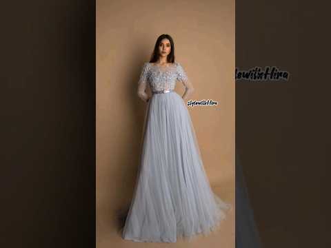 Most attractive party wear long maxi dress collection 🌼 #shorts