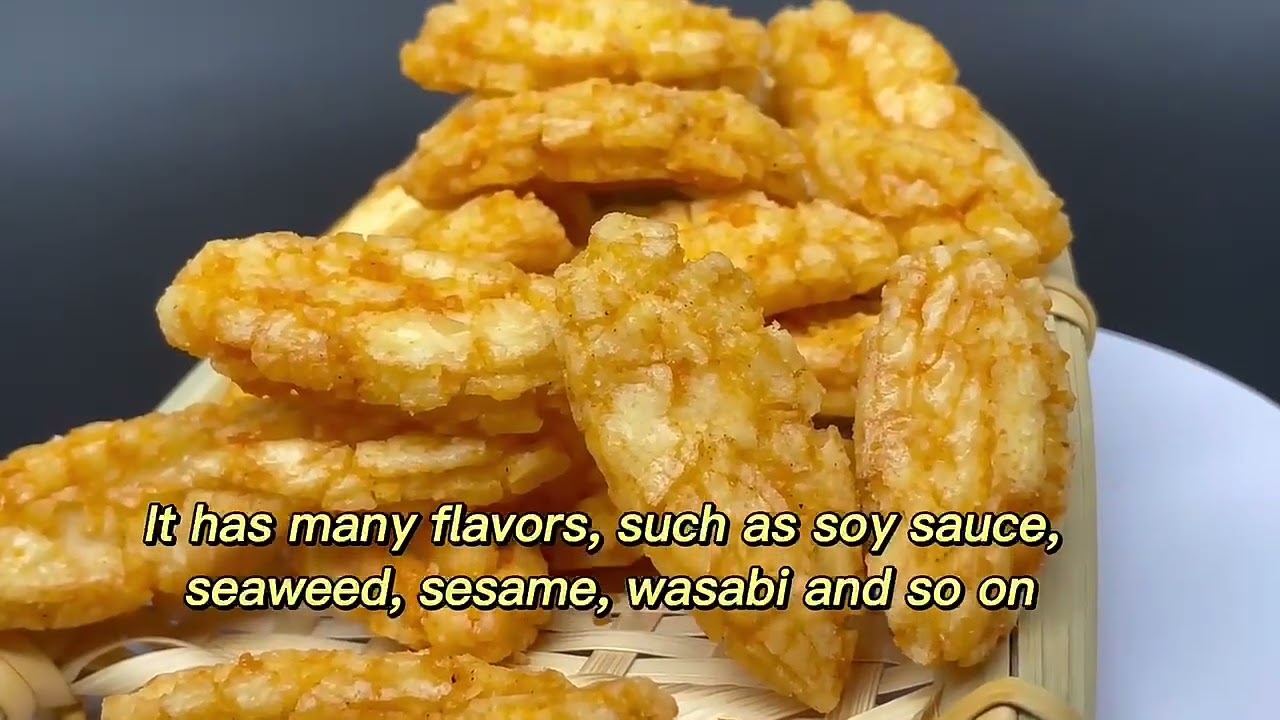 Crispy Rice Crackers Seaweed Curry Chili Black Pepper Flavor Snack Fried Rice Cracker