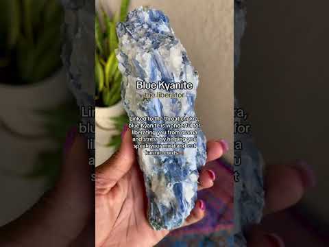 Blue Kyanite is great for dream recall and psychic attunement #kyanite #bluekyanite #throatchakra