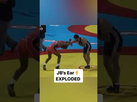 Jordan Burroughs cauliflower ear EXPLODED💥 during the 2011 World Championship semifinals