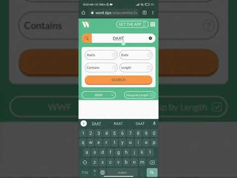 Tutorial video on Word Unscrambler by Gokul Malani (Link in comments)