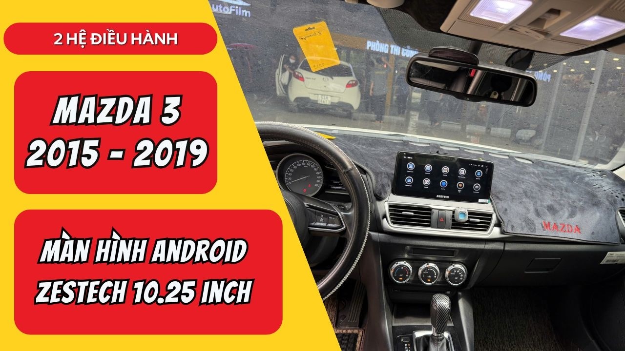 Mazda 3 Android Screen 2015 - 2019 10.25 Inch Size Runs 2 Operating Systems