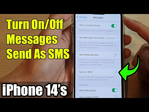 iPhone 14's/14 Pro Max: How to Turn On/Off Messages Send As SMS When iMessage Is Unavailable