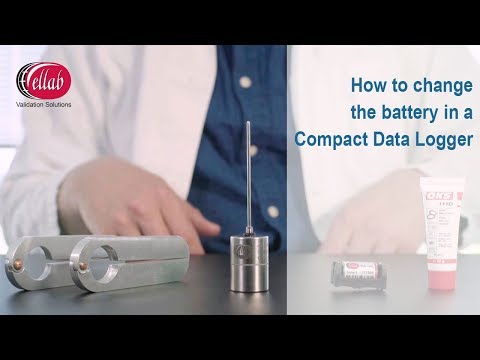 How to change the battery in a TrackSense Compact Logger