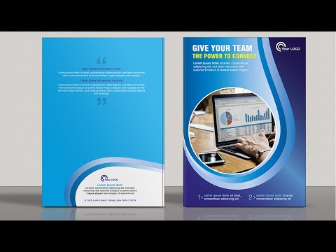 How to Design a Book Cover Page Tutorial | Abstract Annual Report Cover Design Coreldraw x9