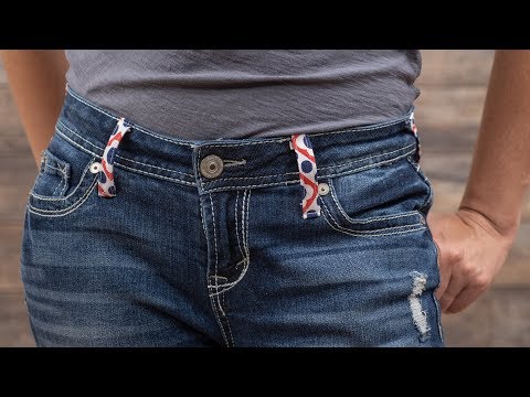 How to Sew on Decorative Belt Loops - Jean Carriers