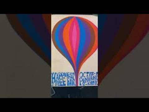 AUCTION - AOR 2.244 - Grateful Dead - 1966 Silkscreen Poster - Golden Gate Park - Very Good