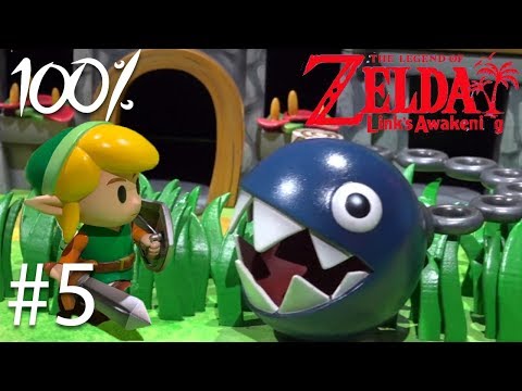 Zelda Link's Awakening Switch 100% Walkthrough Part 5 5 Golden Leaves in Kanalet Castle
