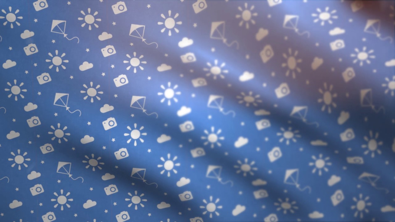 Summer Pattern Fabric Animated version 03 - free motion graphics