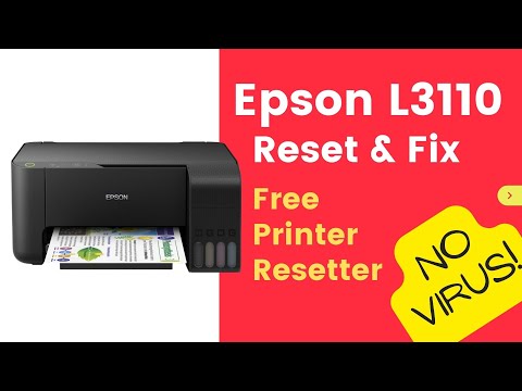 How to Reset and Fix Epson L3110 Printer with Free Download Resetter