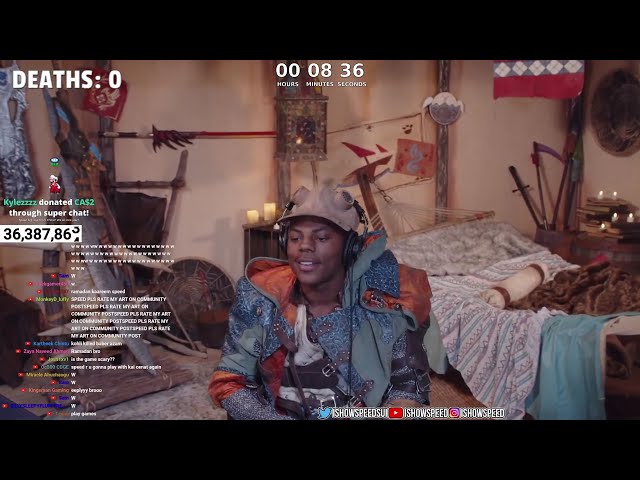 IShowSpeed shows off insane cosplay and room setup for his Monster ...