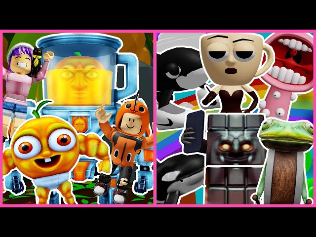 Roblox สู้บอส NEW MECHA ORANGE BRAINROT BOSS in Morph World And ...