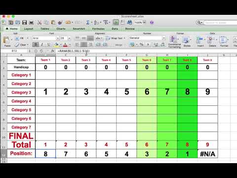 Adding more teams to the Automated Trivia Night Scoresheet