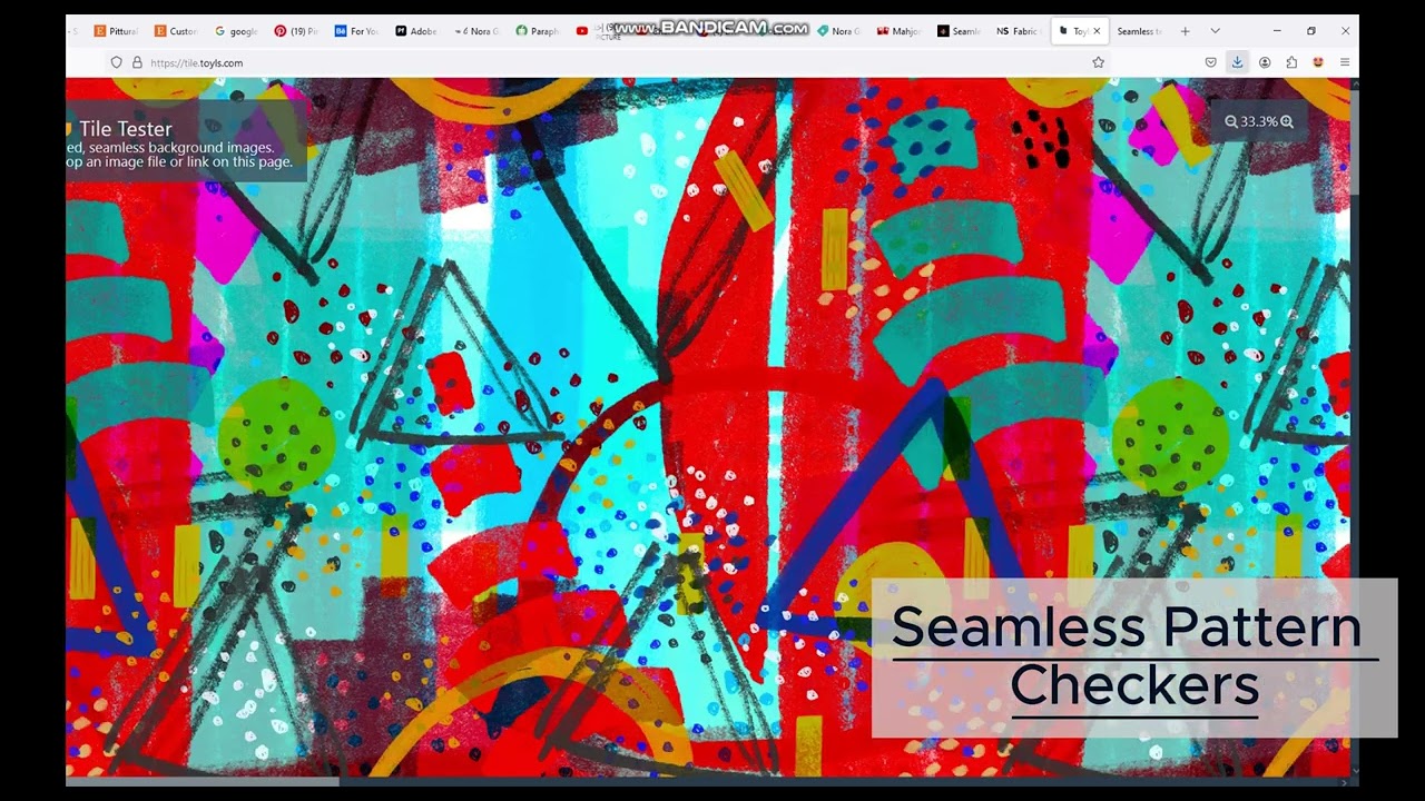 Abstract Harmony seamless pattern