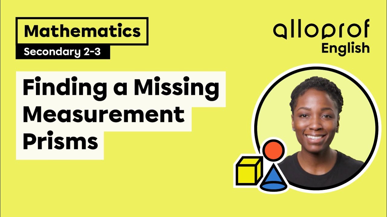 Missing Measurements of Solids from the Area | Secondaire | Alloprof