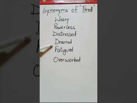 What to use instead of 'tired'? #synonyms #spokenenglish #shorts #mathtrick #class10