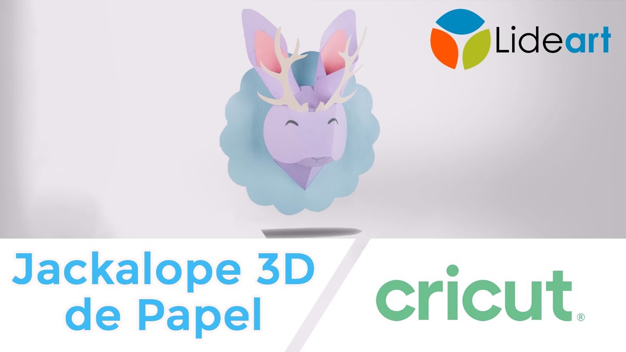 ¡Así puedes hacer un increíble JACKALOPE (lebrílope) 3D de Papel con CRICUT MAKER!