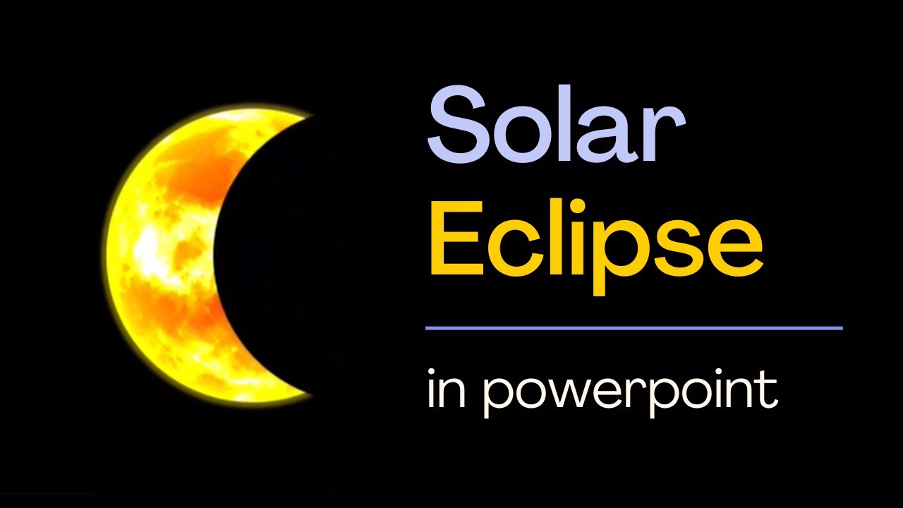 PowerPoint Solar Eclipse Animation Tutorial | Professional Space Animation for Business Presentation