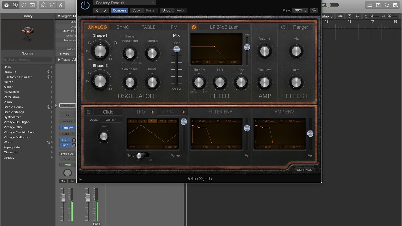 2 Retro Synth - Shape Modulation