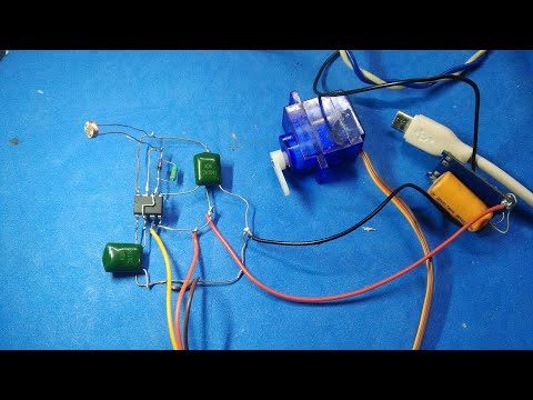 servo motor, 555 timer ic and LDR. Without Arduino #servomotors #electronic #control #circuit