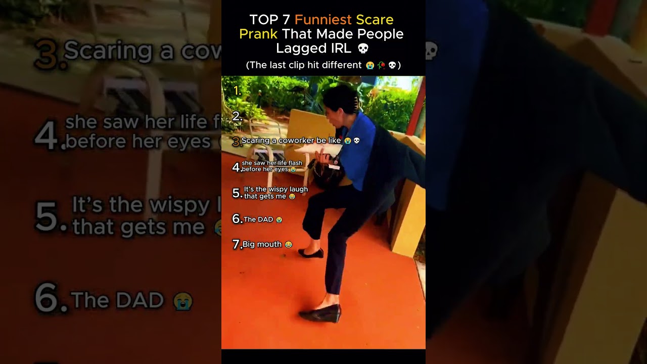 Top 7 Funniest Scare Pranks That Made People Lagged IRL 😂💀 #funny #memes #pranks
