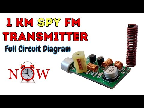 FM Transmitter Circuit Diagram explained | 1KM Range FM Transmitter | DIY Project