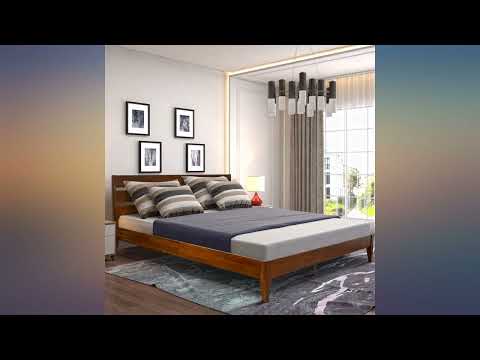 Acacia Emery 14 Inch Wood Platform Bed, Bed Frame with Headboard, King Size Bed review