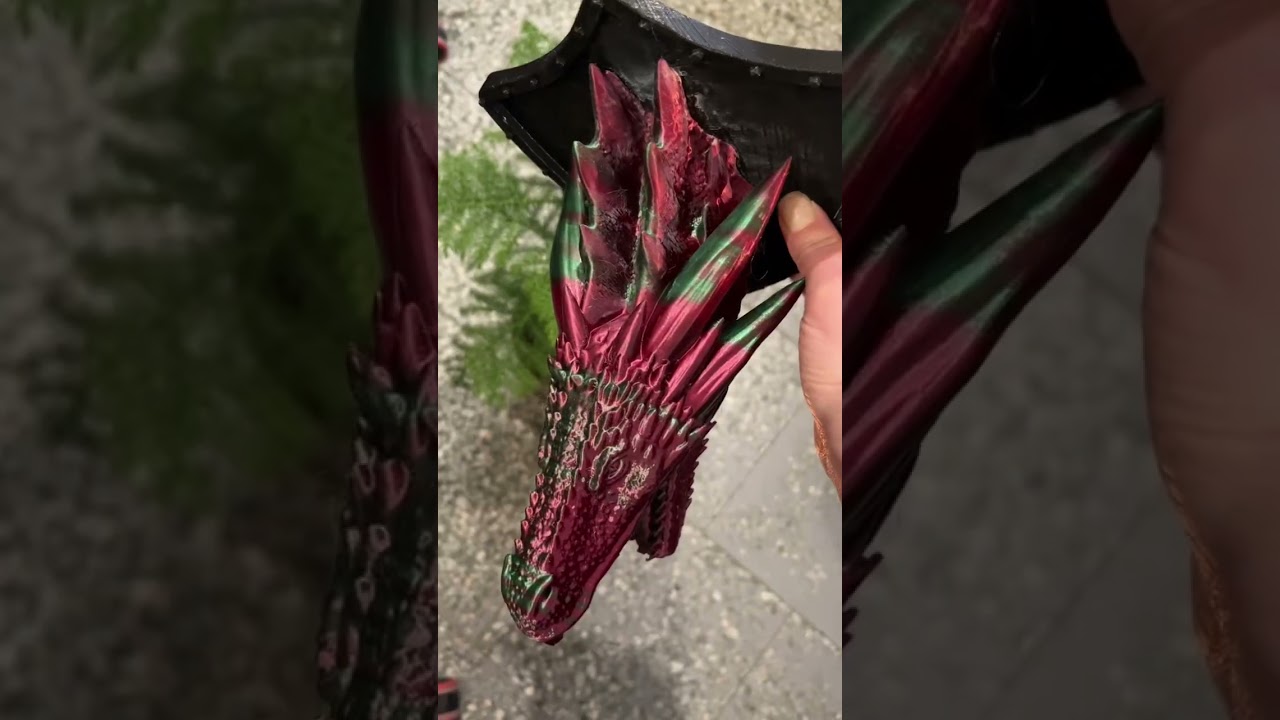 3D printed a GoT themed wall decoration 🐉❤️‍🔥