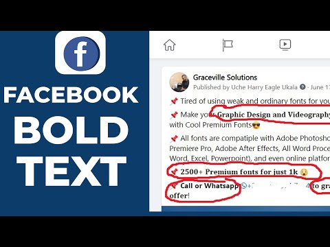 How to write a text in bold on Facebook | Linojam Facebook Bold Text Tutorial