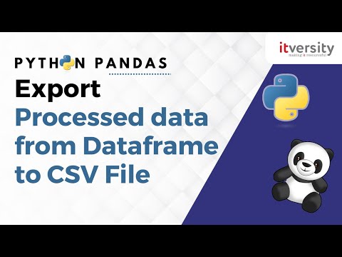 Exporting Processed Data From Pandas Dataframe To Csv Using Python Pandas For Data Engineering.